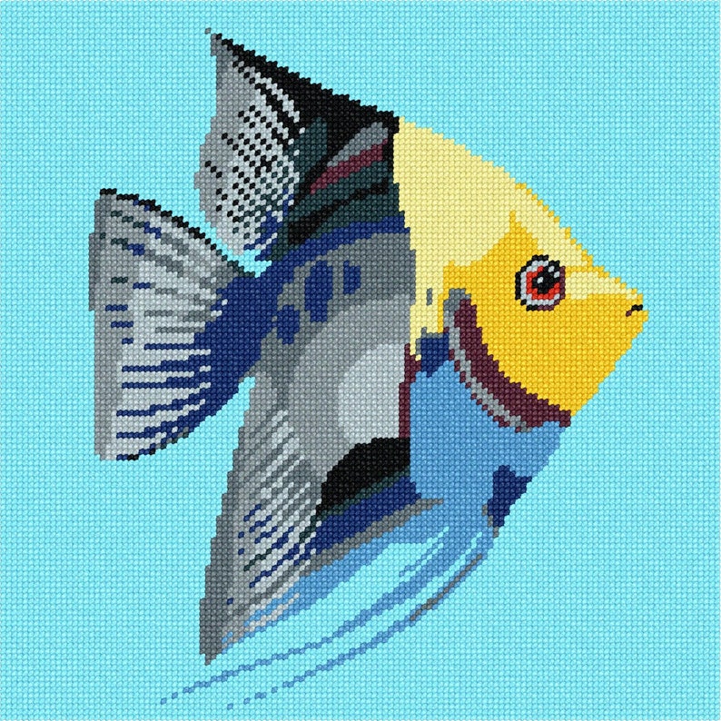 Needlepoint Kit or Canvas: Tropical Fish 6 - Etsy