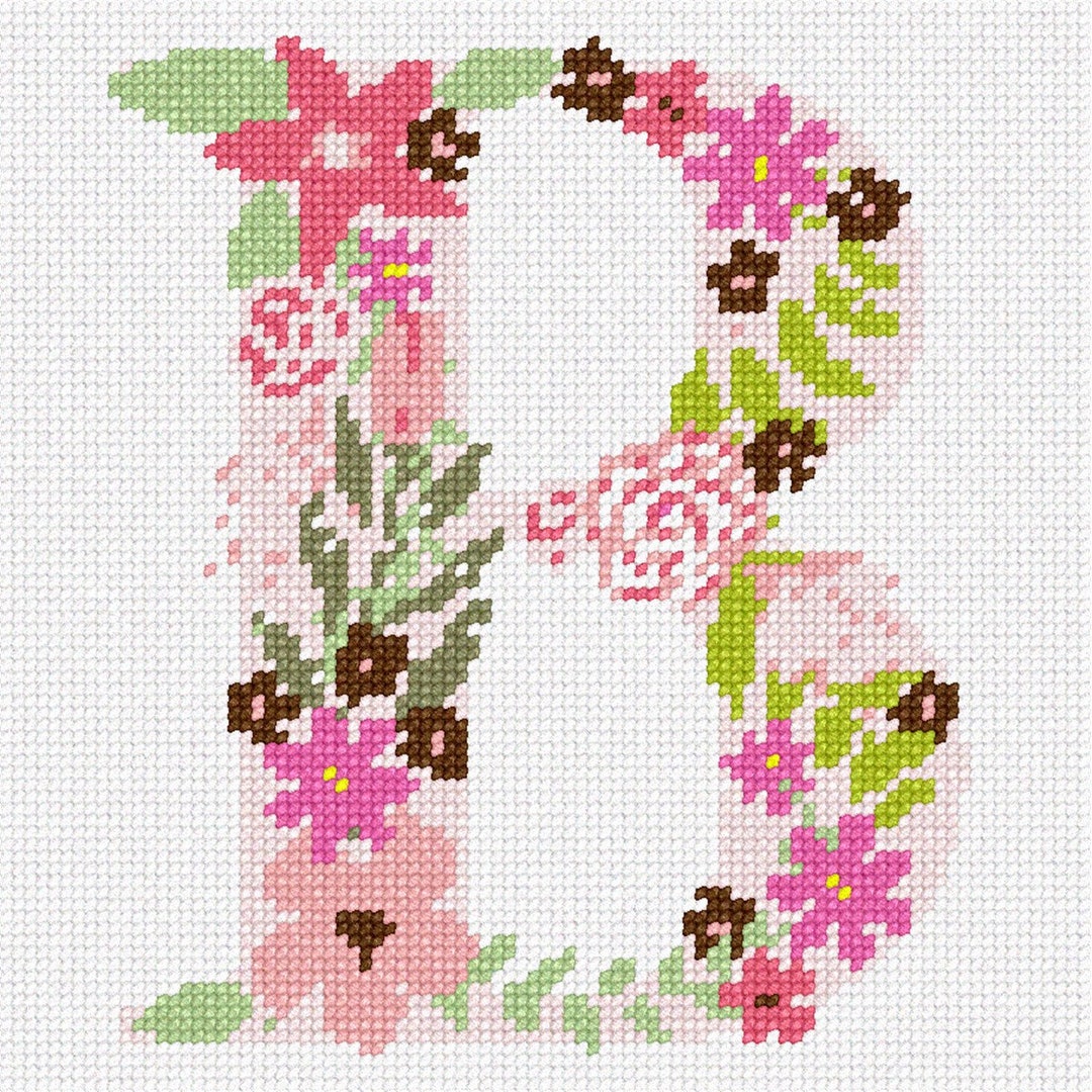 Needlepoint Kit or Canvas: the Letter B Flowering - Etsy