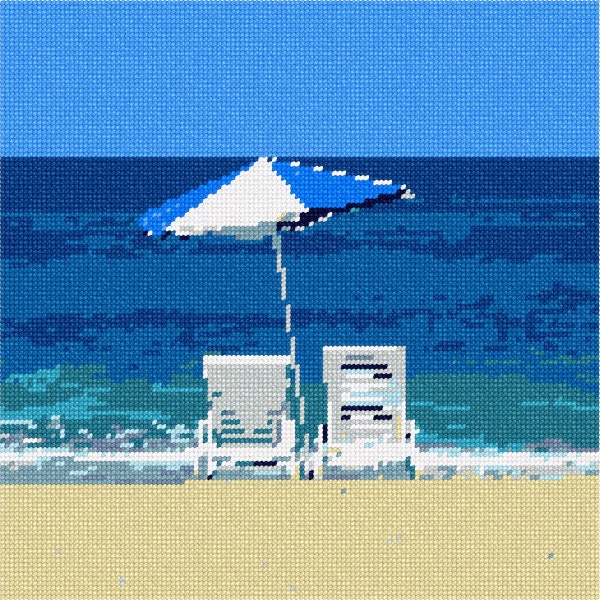 Beach Needlepoint - Etsy