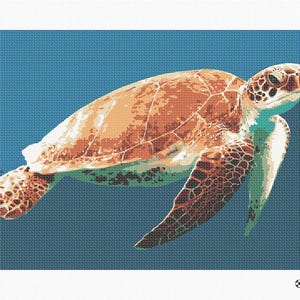 Needlepoint Kit or Canvas: Sea Turtle - Etsy