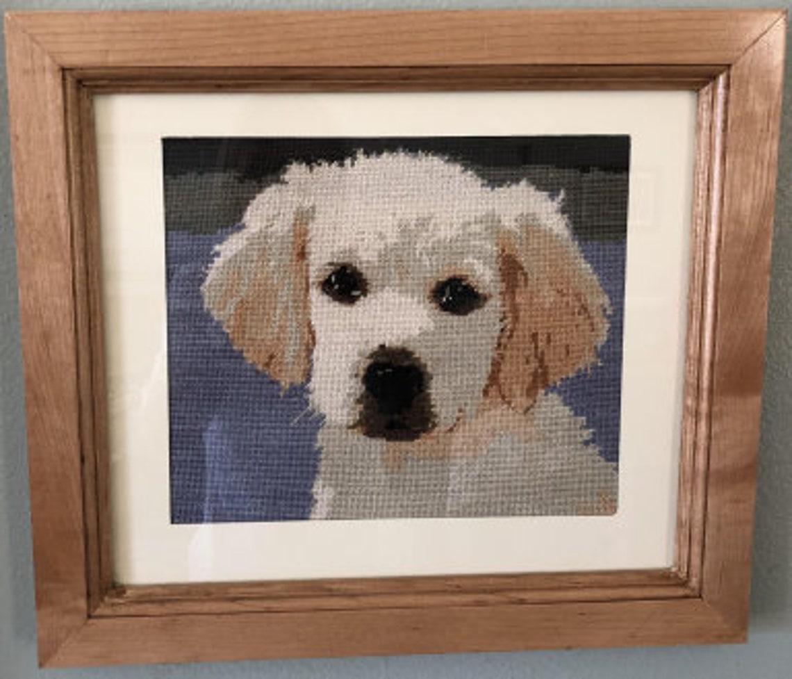 Needlepoint Kit or Canvas: Puppy - Etsy