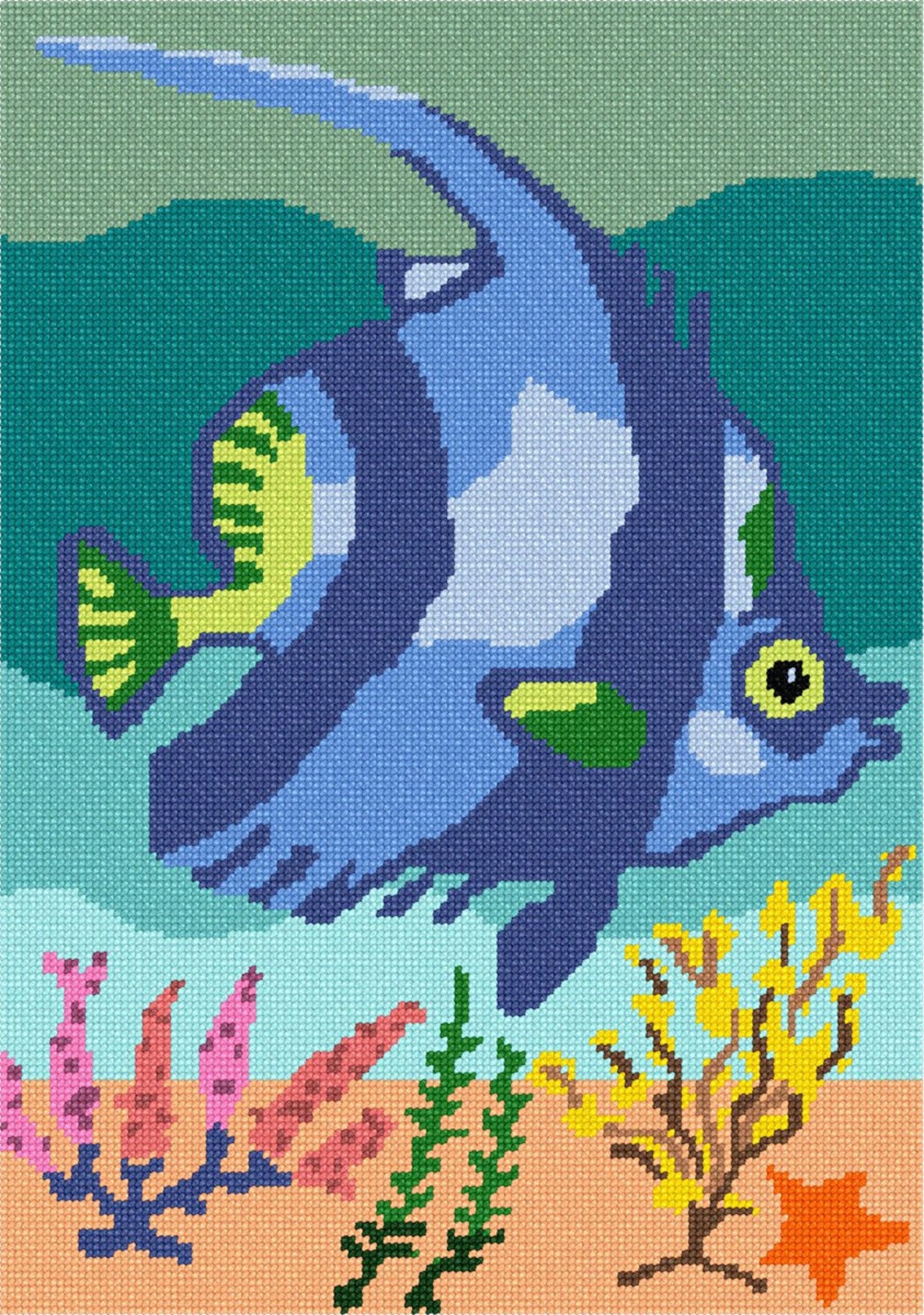 Needlepoint Kit or Canvas: Tropical Fish 1 - Etsy