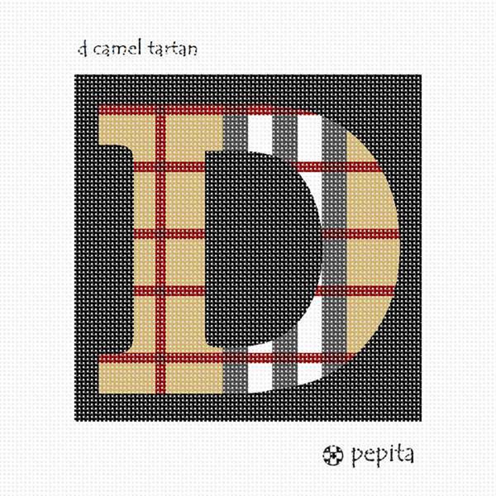Needlepoint Kit or Canvas: Letter D Camel Tartan - Etsy