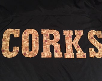 Cork letter | Etsy