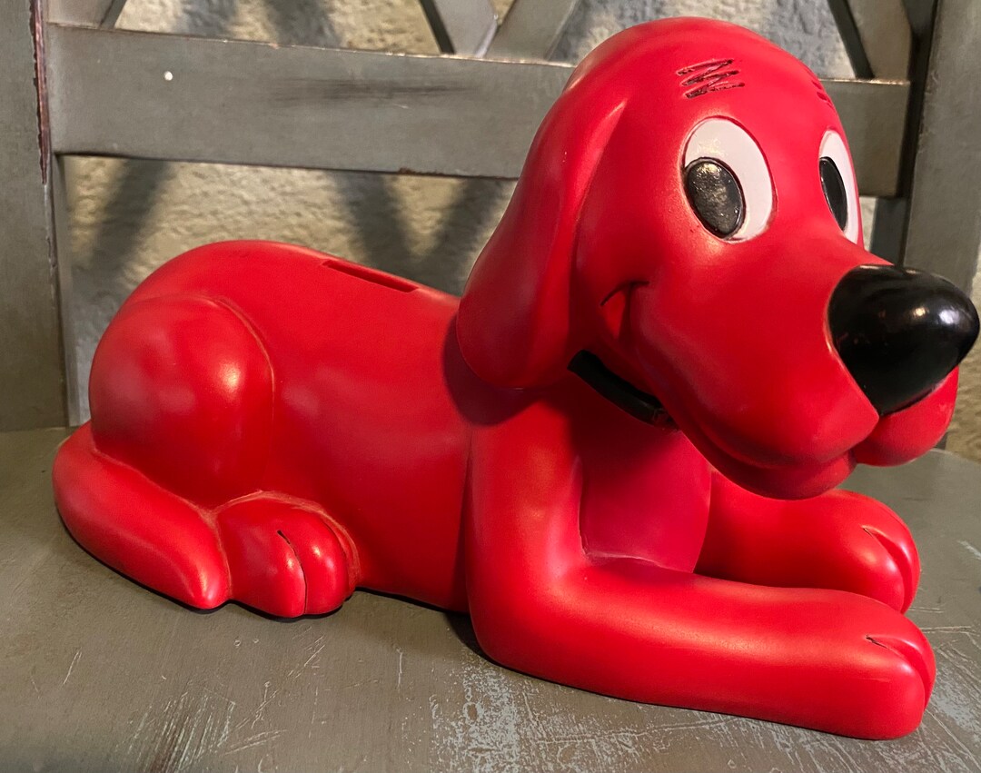 Vintage Clifford the Big Red Dog Piggy Bank 2000 Scholastic - Etsy