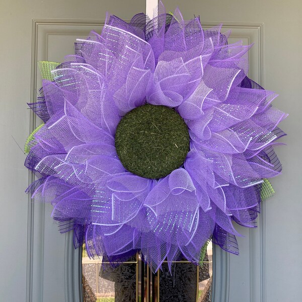 Purple Deco Mesh - Etsy