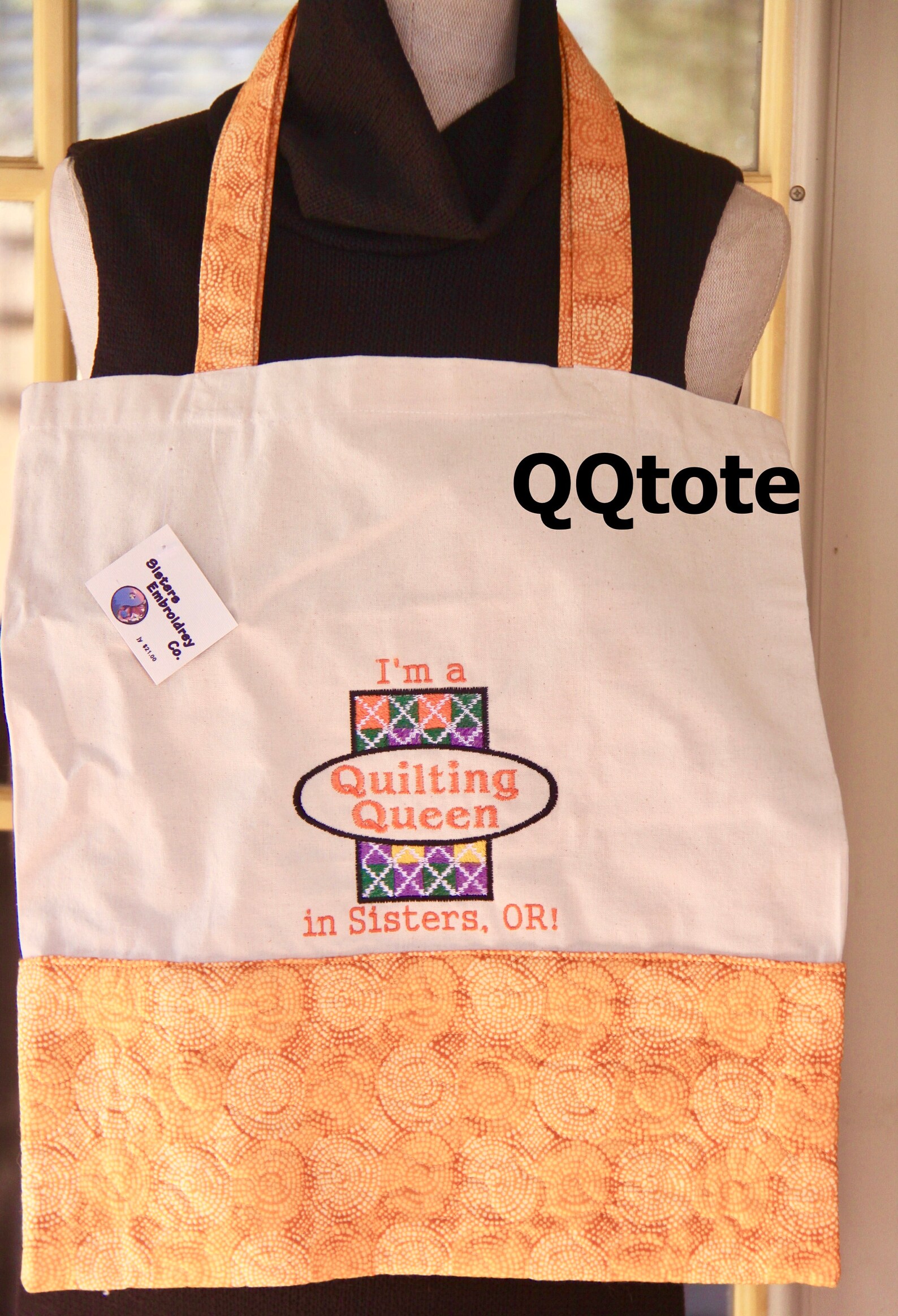 Quilted & Embroidered Totes Butterfly Quilt Square or | Etsy