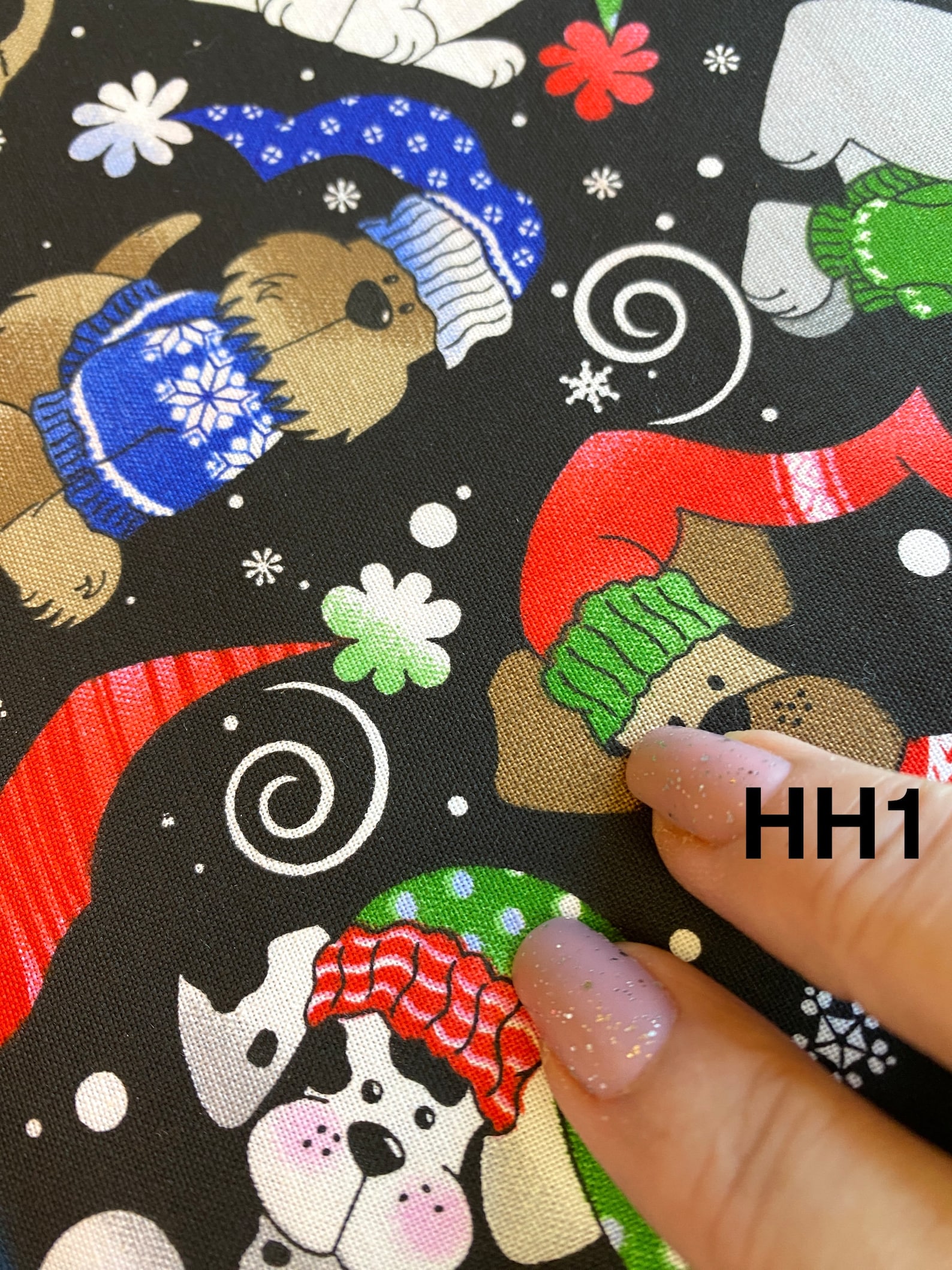 Alert! I Only Have 1.5 Yards of the Dog Fab! Fabric BTY "howladay ...