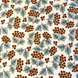 Berries and Leaves Cotton Fabric by Felicity Fabrics - Etsy