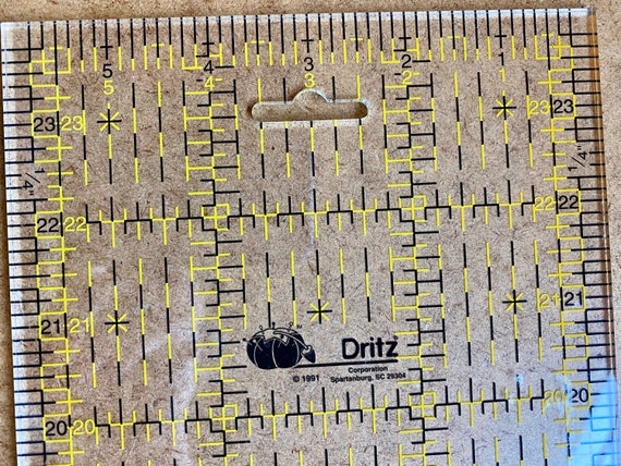 Rotary Cutter Dritz Ruler Used. 6 X 24 the Most - Etsy