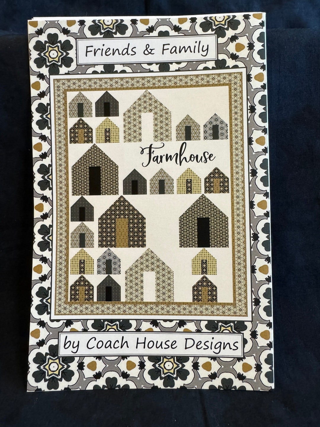 Quilt Pattern "friends & Family Farmhouse" by Barbara Cherniwch. 6 Pgs ...