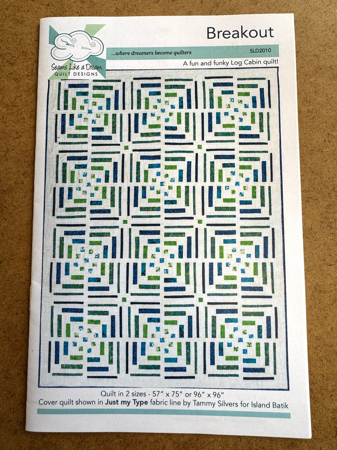 Breakout Quilt Pattern: Funky Log Cabin Design (96"x76") - Etsy
