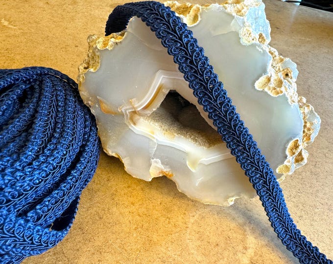 Gimp Cord Trim, Pretty Blue 1/2 Flat Braided. Upholstery Trim, Home ...