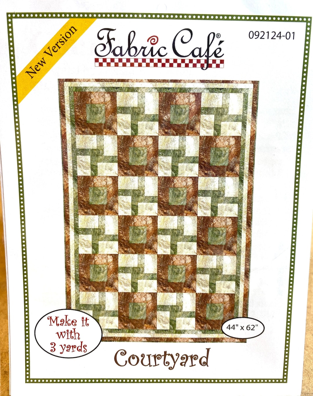 Quilt Pattern "courtyard" by Fabric Cafe'. This Pattern Uses 3 Yards ...