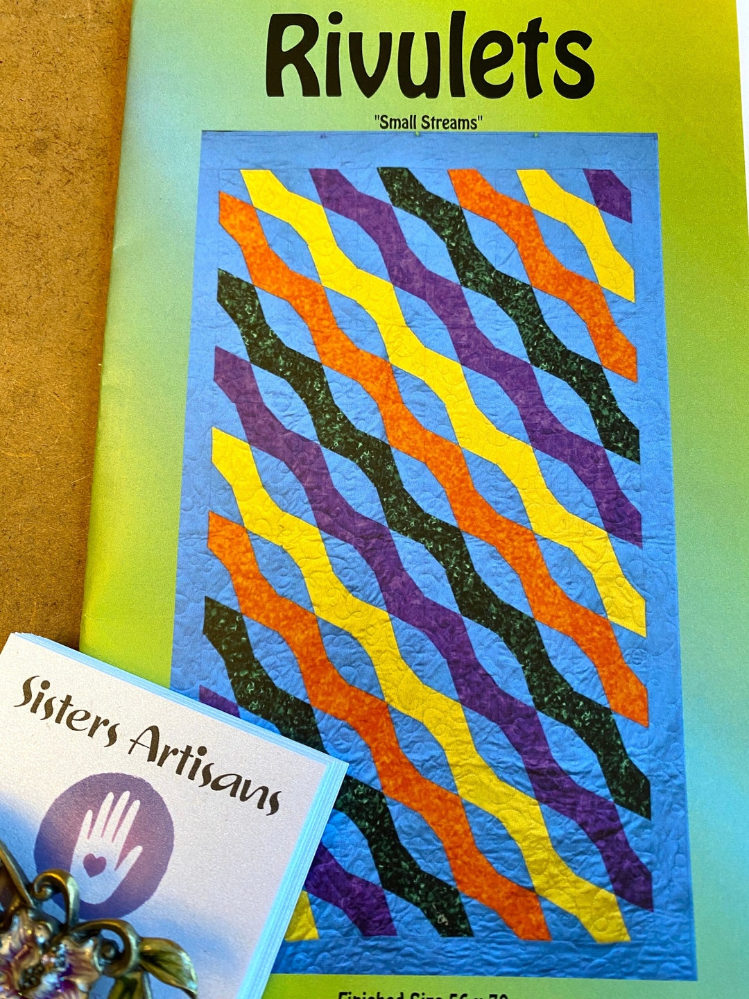 Quilt Pattern "rivulets" by Greg Barner. 2 Pages of Diagrams and Clear ...