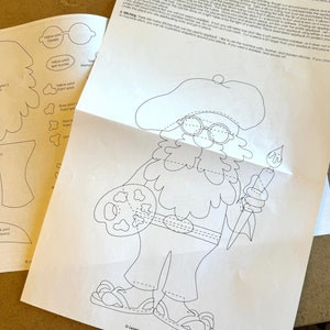 Appliqué Pattern "firefighter Gnome" by Leanne Anderson. 1 Pg. of ...