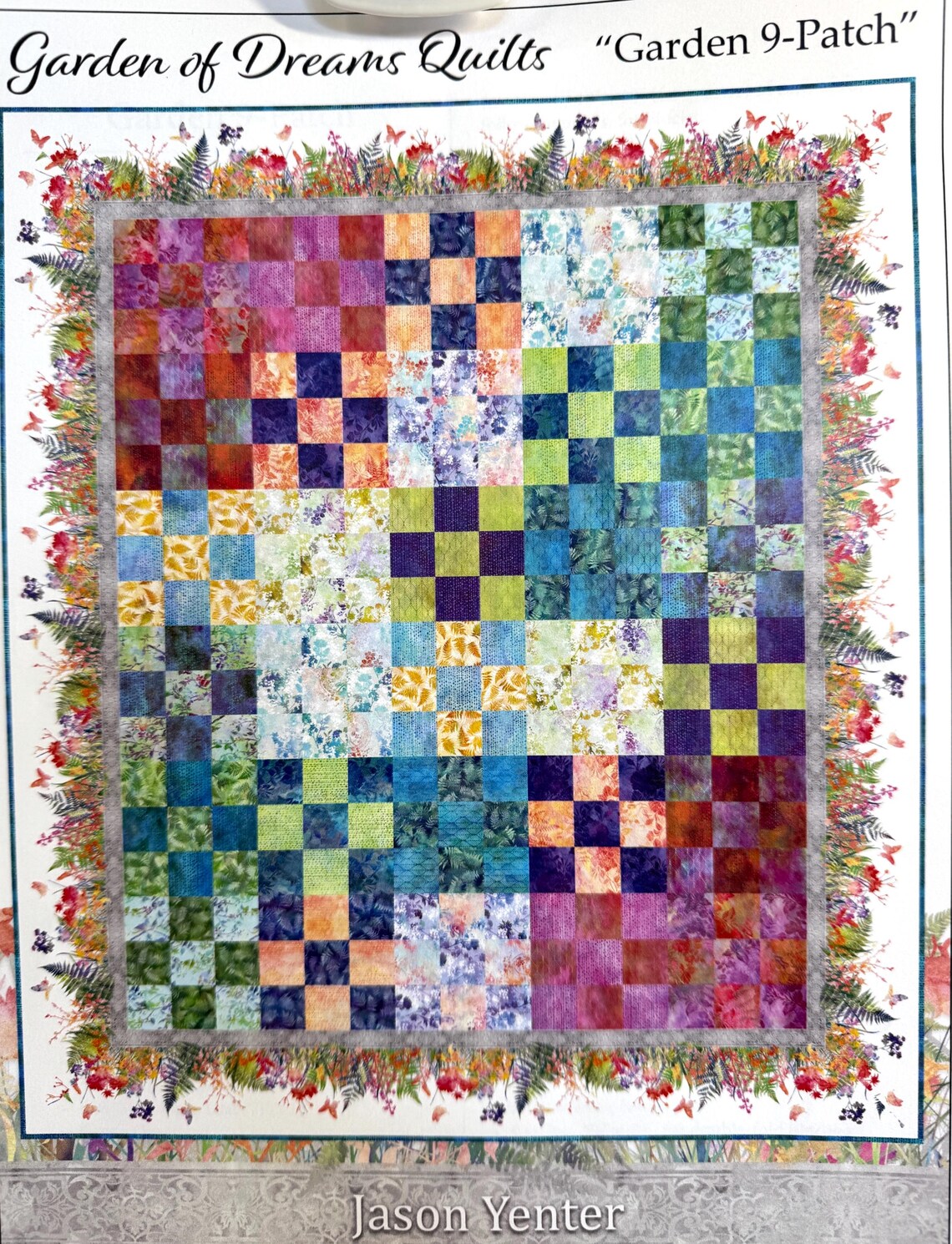 Garden 9 Patch Quilt Pattern by Jason Yenter: Beginner Friendly - Etsy