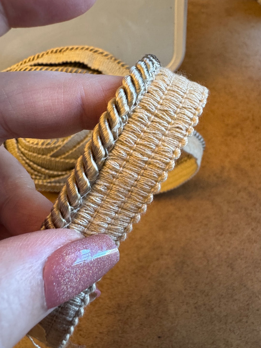 Pillow, Decorative Trim "conso Brown/beige Lip Cording". 1/4" Twisted ...