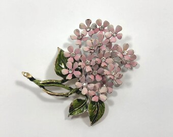 Vintage Pink Brooch | Etsy