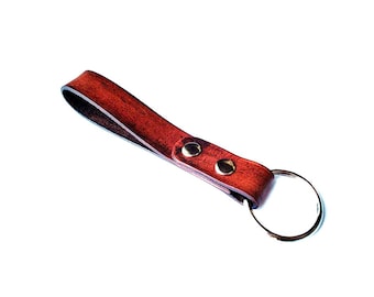 Customizable Leather Swivel Eye Bolt Snap Keychain | Etsy
