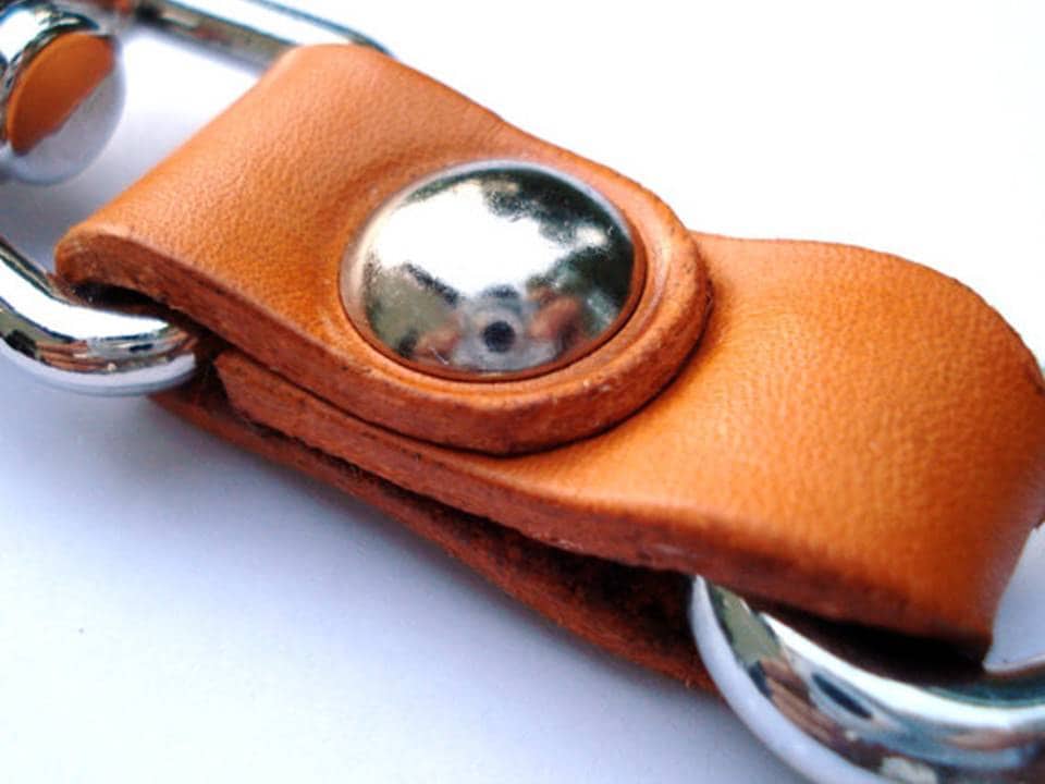 Customizable Leather Trigger Snap/carabiner Keychain - Etsy
