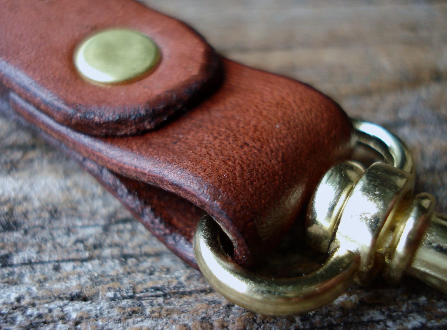 Customizable Leather Swivel Snap Keychain - Etsy