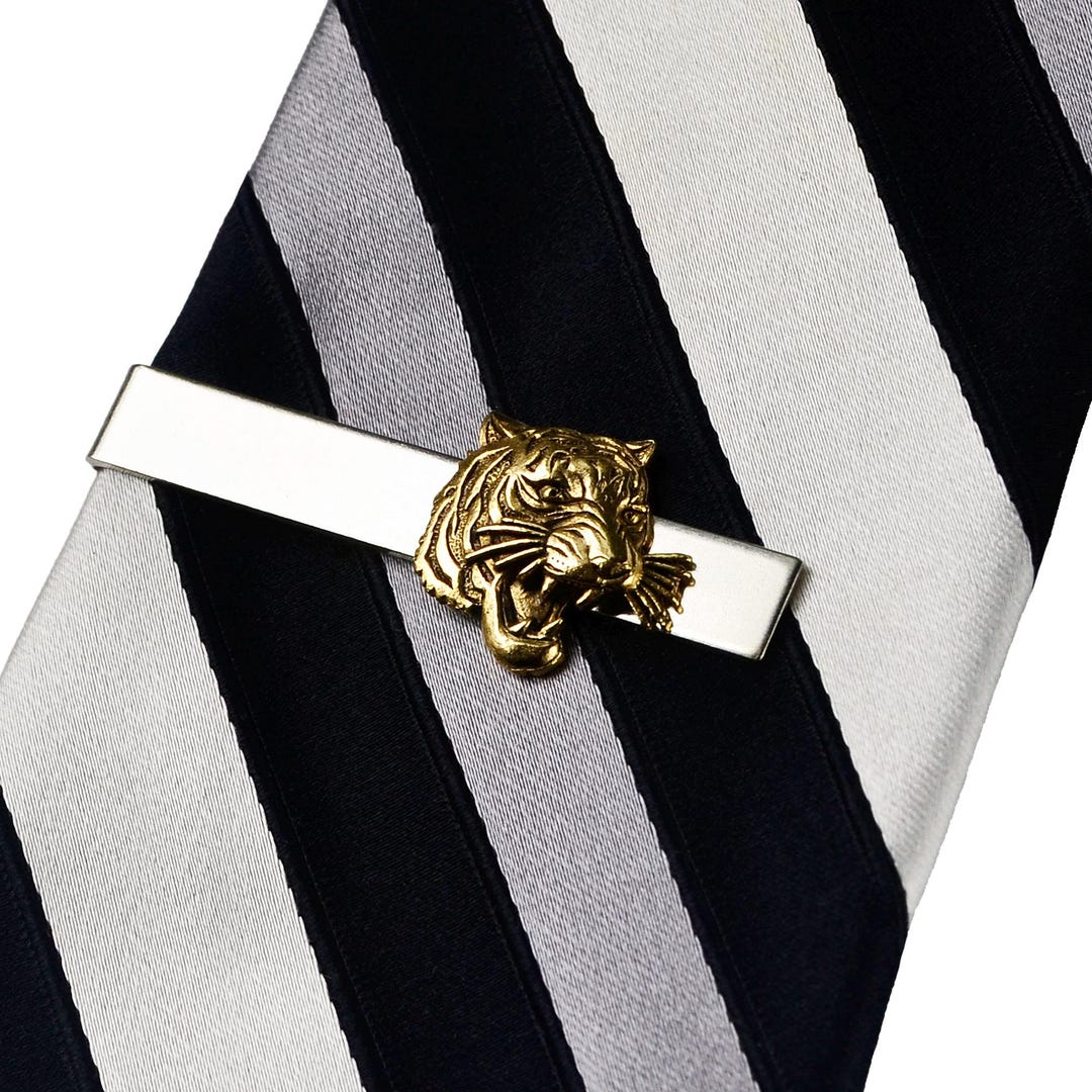 Tiger Tie Clip - Unique Handmade Gift - Gift Boxed - on Sale! - Etsy
