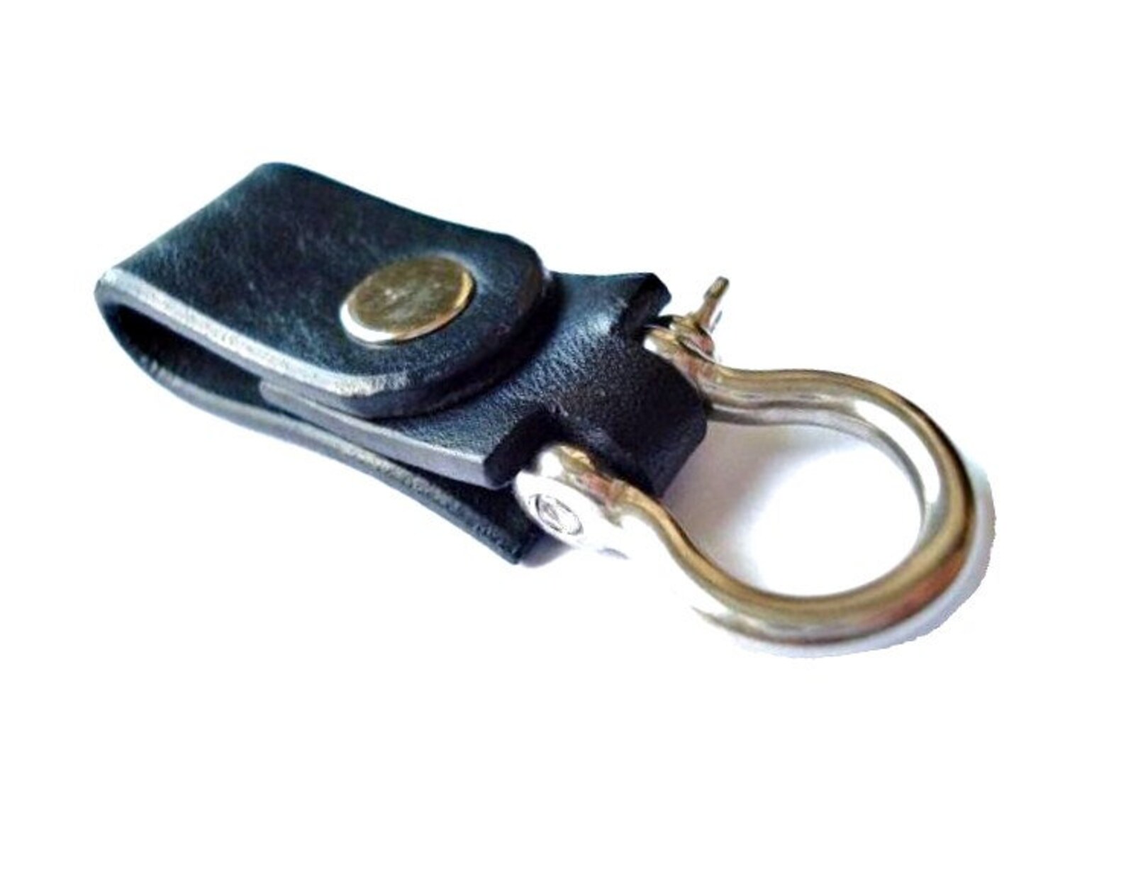 Customizable Leather Shackle Keychain - Etsy