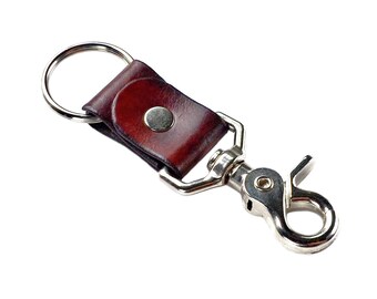 Customizable Leather Trigger Snap Keychain - Etsy