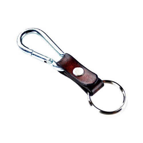 Customizable Leather Carabiner Keychain - Etsy