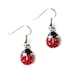 Ladybug Dangle Earrings - Unique Handmade Gift - Gift Boxed - on Sale ...