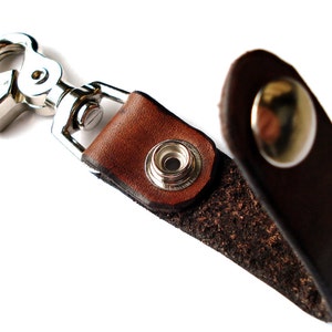 Customizable Leather Trigger Snap Keychain - Etsy
