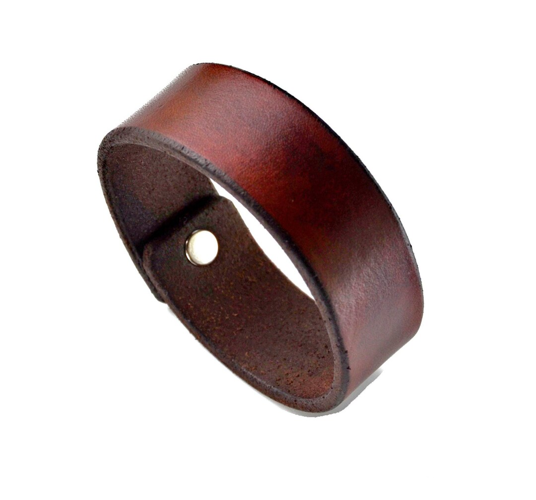 Customizable Leather Cuff - Etsy