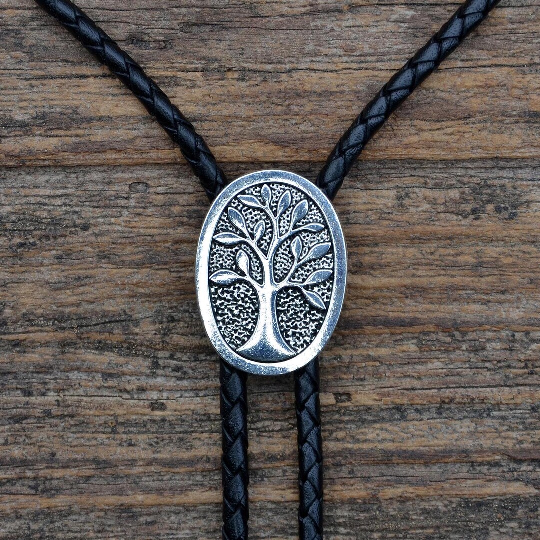Tree of Life Bolo Tie - Customizable Cord Color, Tips and Length - Etsy