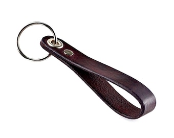 Customizable Leather Swivel Eye Bolt Snap Keychain | Etsy