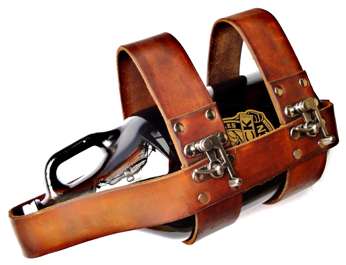 Customizable Leather Swing Clasp Growler Transporter - Etsy