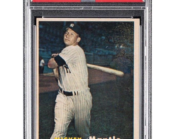 1957 Topps Mickey Mantle #95 - PSA 6 - Iconic HOF Yankees Legend - Etsy
