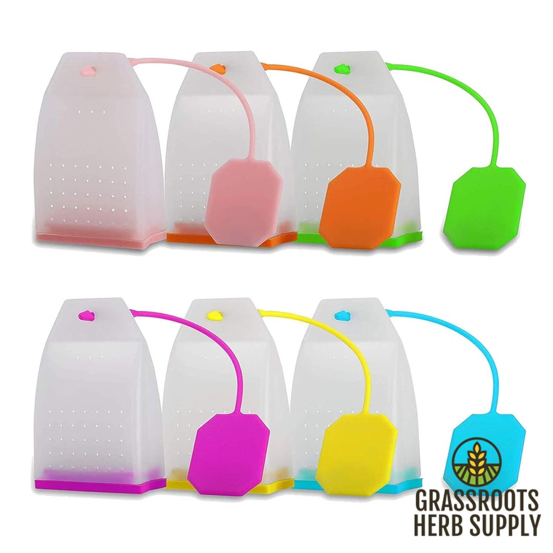 Food Grade Silicone Reusable Tea Bag Strainers Gifts for Tea Lovers Eco ...