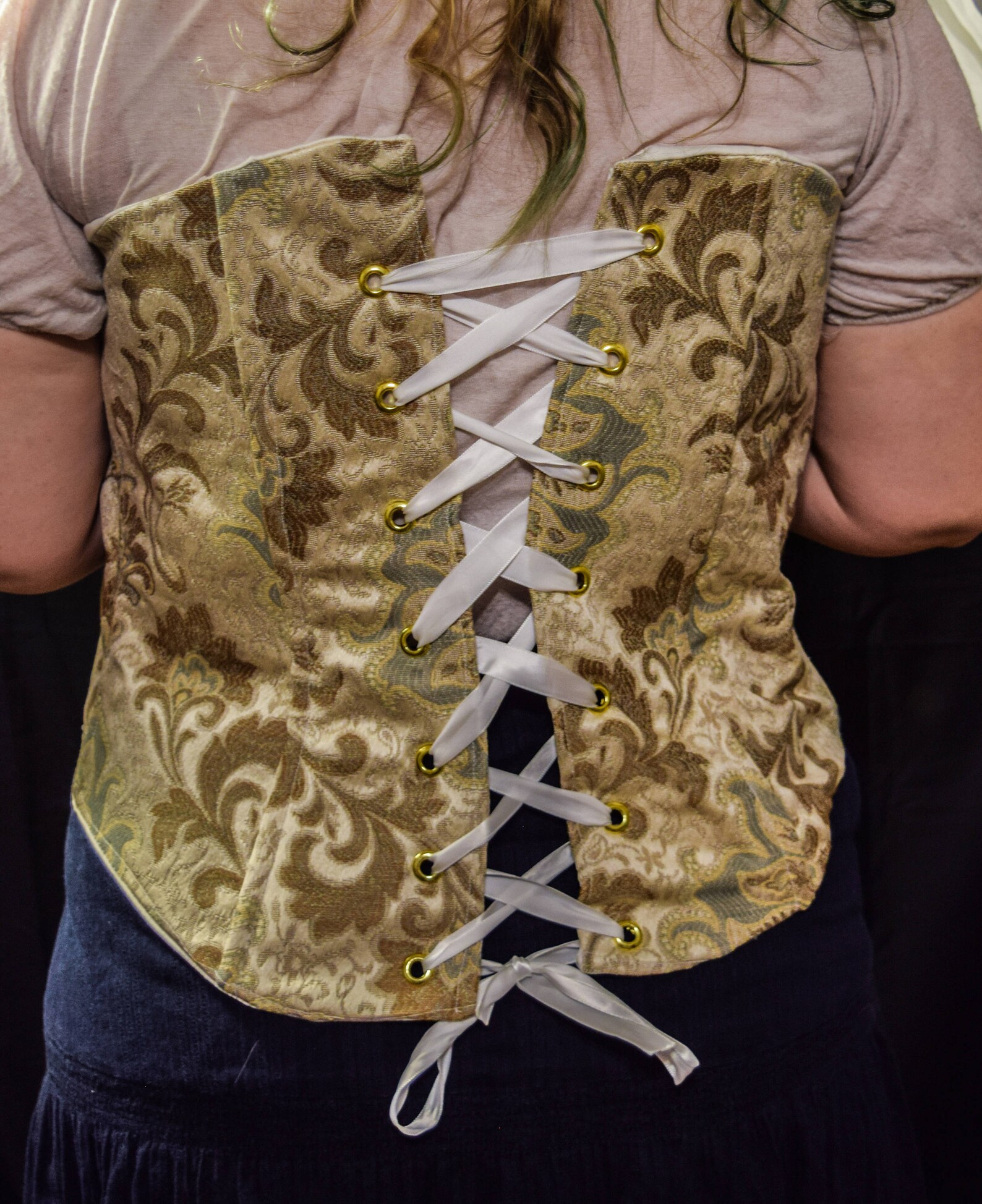 Full Figured Brocade Over Bust Corset - Etsy