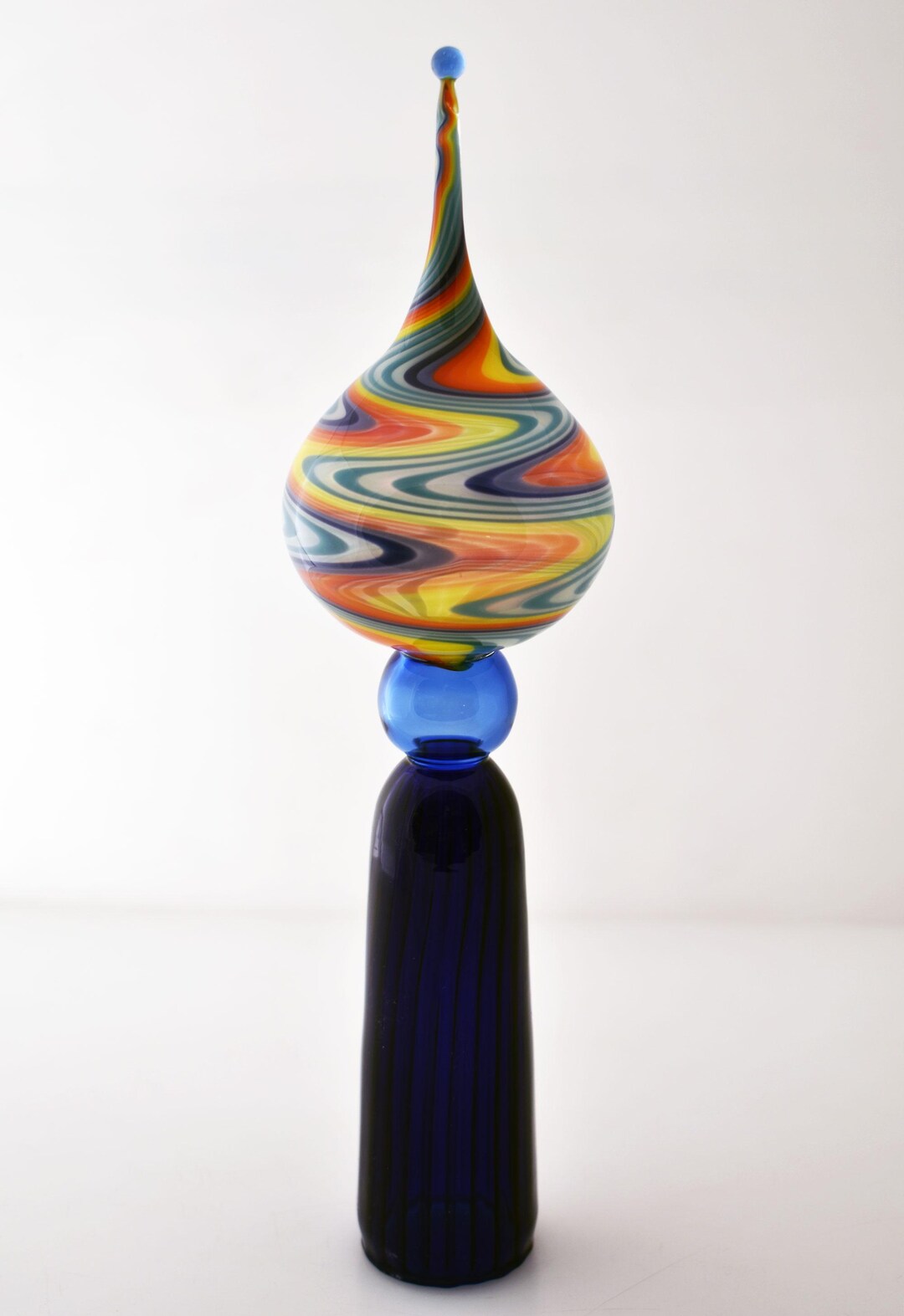 Tree Topper Hand Blown Multi Colors - Etsy