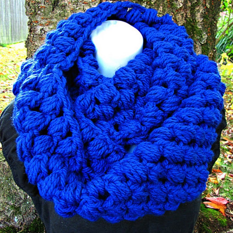 Puff Stitch Scarf - Etsy