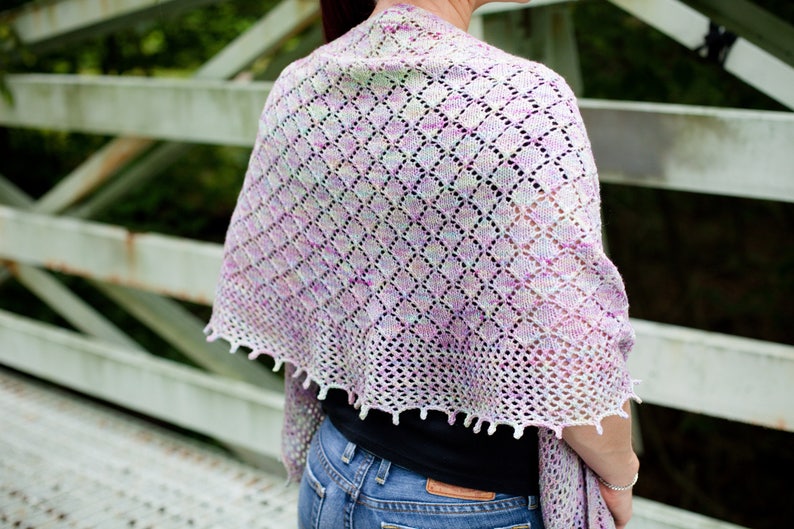 Knitting PATTERN: Fairy Wings Shawl // Lace Knit Shawl Pattern - Etsy
