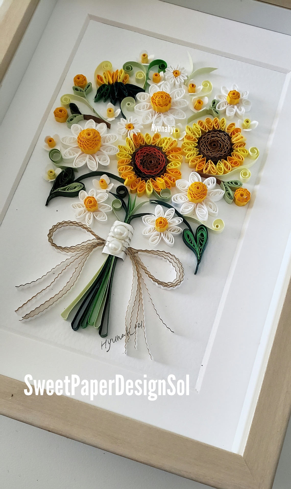 Paper Quilling Art by Hyunah Yi/daisy and Sunflowers - Etsy Canada