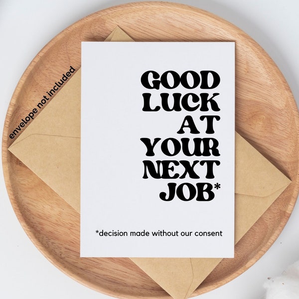 New Job Card - Etsy