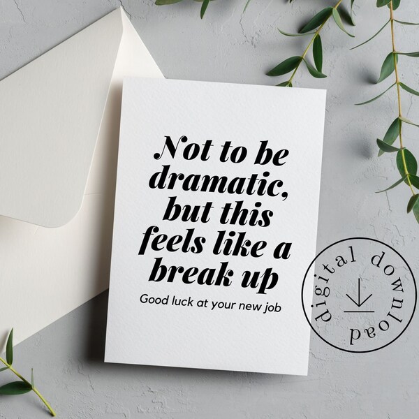 Quitting Job Card - Etsy