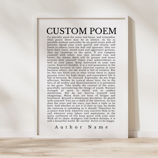 Poem - Etsy