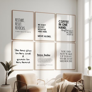 Office Decor for Women Quotes About Life Inspirational Wall Art Gallery ...