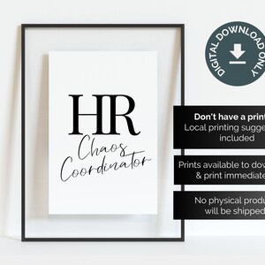 HR Office Decor for Women Office Wall Art Human Resources - Etsy