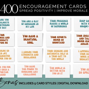 Positive Affirmation Cards to Give Away Encouraging Notes of ...