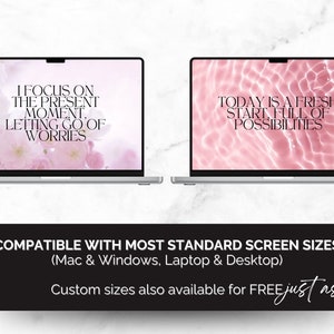 Pink Desktop Wallpaper Quotes Cute Themed Computer Background Desktop ...